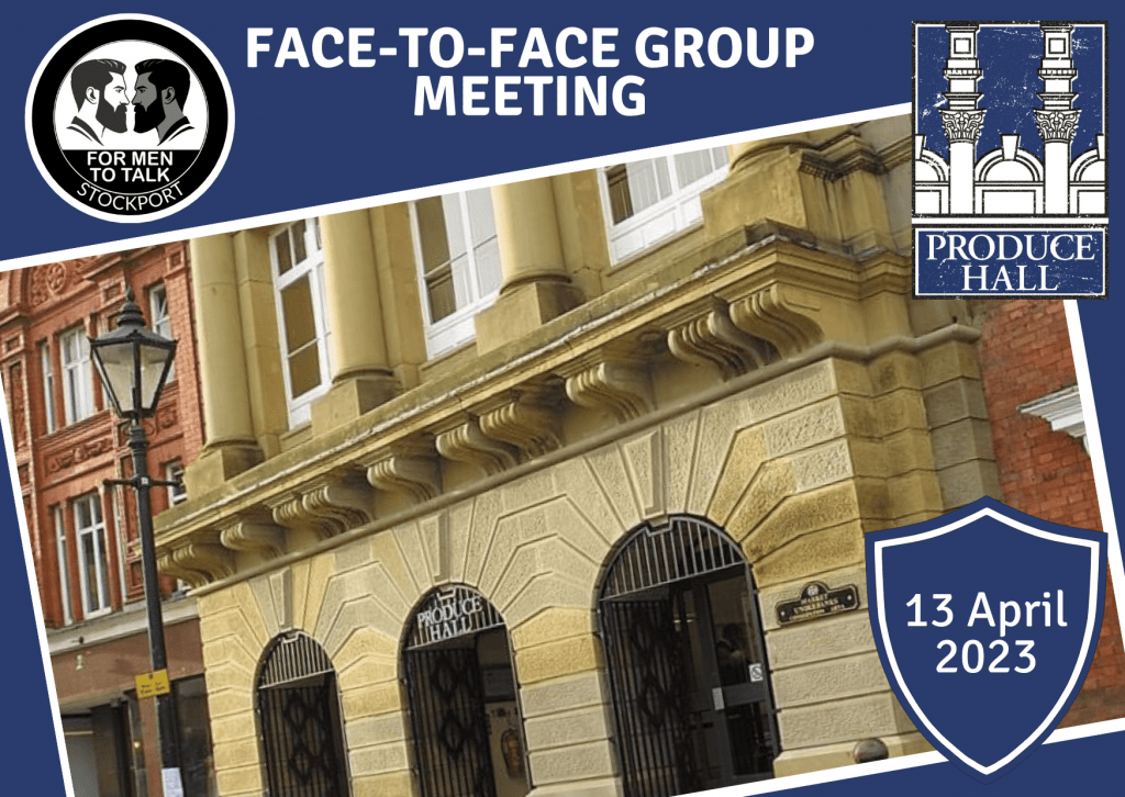 ‘For Men To Talk’ expands to Stockport on 13 April 2023 | For Men To Talk