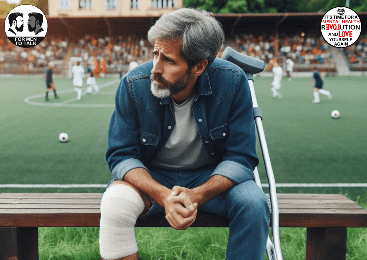 Retirement due to sporting injury on mens mental health | For Men To Talk